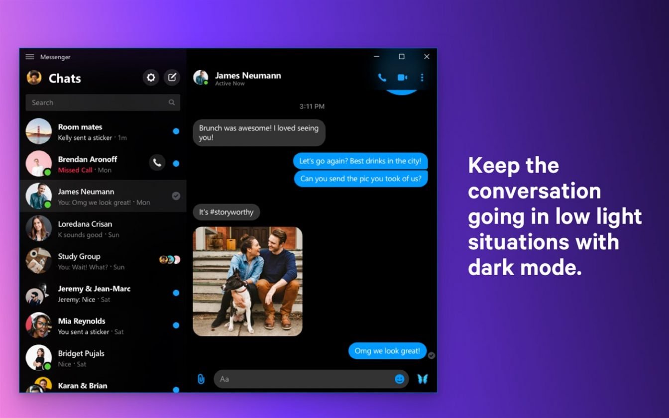 Thử ngay Facebook Messenger phiên bản Windows PC và MacOS với DarkMode ...
