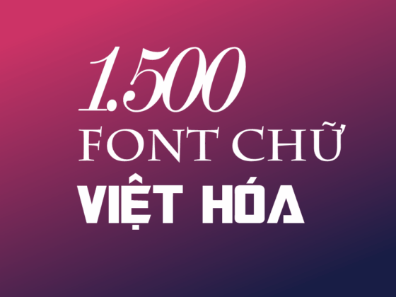 Bộ 254 fonts SVN việt hóa cho thiết kế - Thái Triển